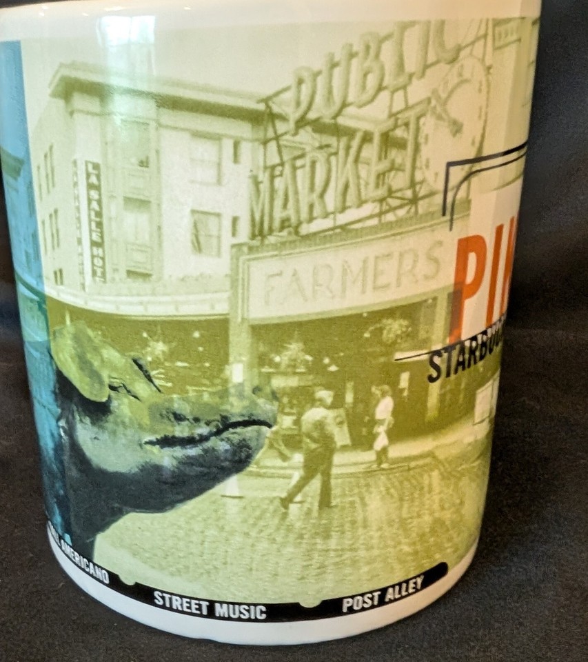 Starbucks Coffee Company 1999 Pike Place Market Cup Mug First Store ...