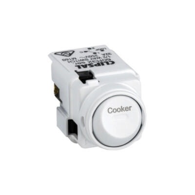 Clipsal Saturn ZEN 32A "COOKER" Switch Mechanism White | CL60R32COOKZW ...