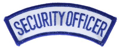 Security Officer Blue Rocker 4 inch Embroidered Patch AK269 F1D8A | eBay