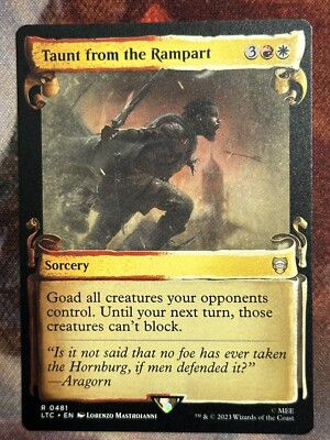 Taunt from the Rampart #481 Rare, Showcase Scrolls, NM, Lord of the ...