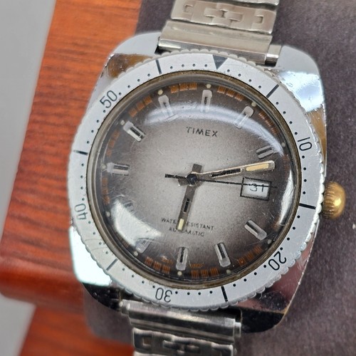 Vintage 1975 Timex Viscount Automatic Metal Watch W/ Date Indicator Cal ...