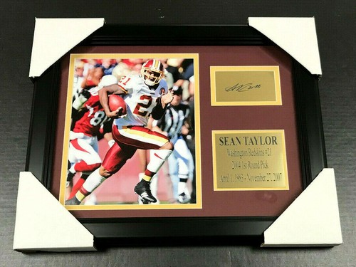 Sean Taylor Washington Redskins LASER ENGRAVED Autographed Framed 8x10 ...