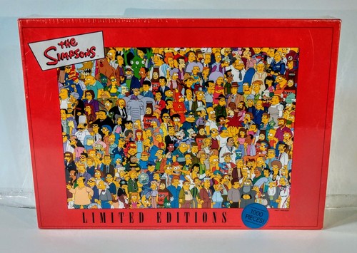 2001 The Simpsons Rare 1000 Piece Jigsaw Puzzle Limited Edition ...