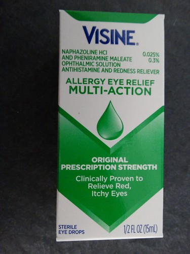 Visine-A Eye Multi-Action Eye Allergy Relief Drops - 0.5 fl oz EXP 11/ ...