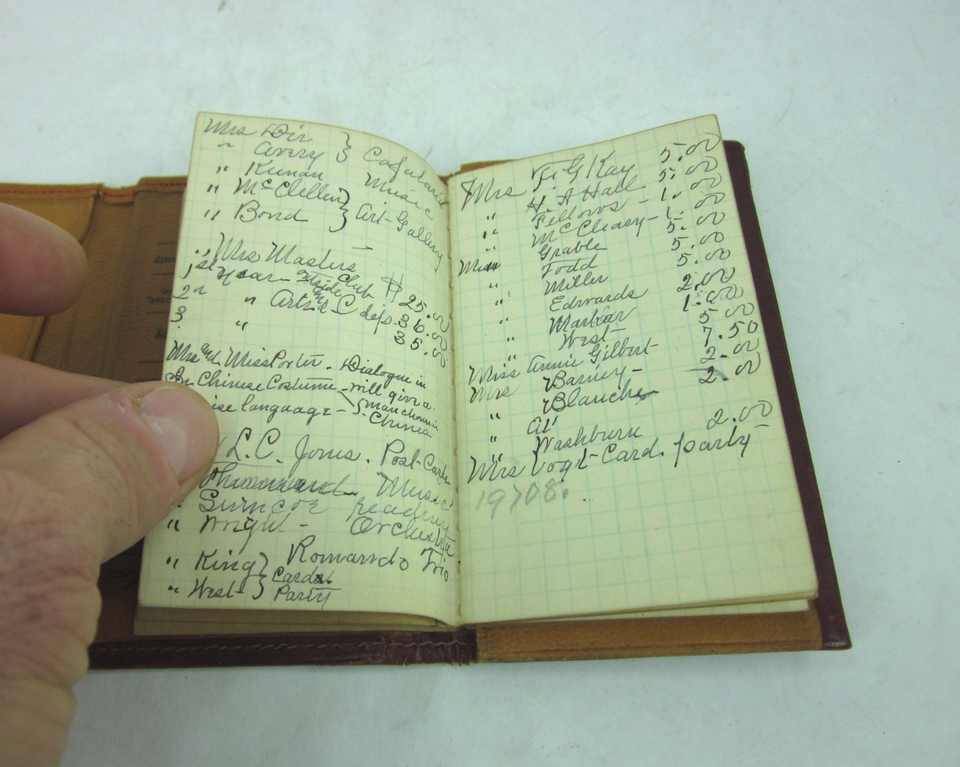 1903 SOUTHWESTERN LIVE STOCK FT FORT WORTH TEXAS fold wallet calendar ...