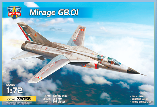DASSAULT MIRAGE G8.01 FRENCH SWING WING PROTOTYPE - MODELSVIT PLASTIC ...