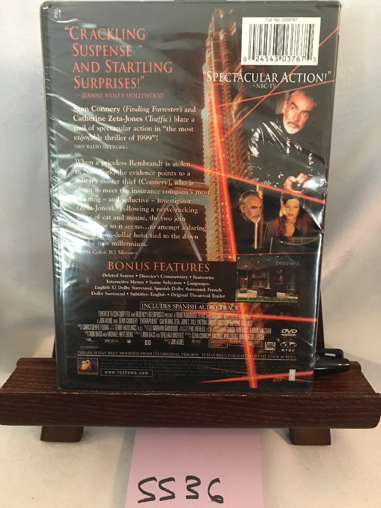 ENTRAPMENT DVD! Sexy Catherine Zeta-Jones Sean Connery Art Heist ...