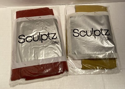 2 Pair Sculptz by Silkies Shaping Tights Size 2XL RED BRICK ...