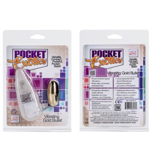 Cal Exotics Pocket Exotics Vibrating Gold Bullet - Clitoral Egg Vibe ...