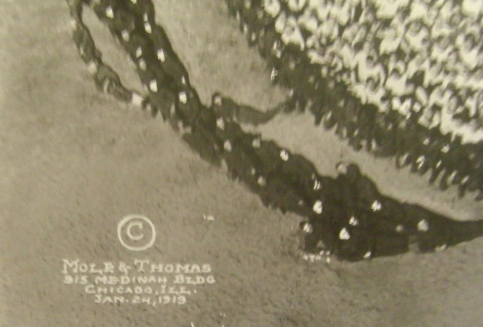 Arthur Mole U.S. Marine Living Emblem 1919 Photograph Bird's Eye View ...