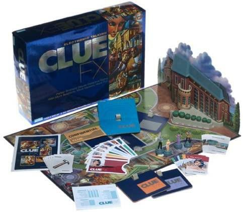 Clue FX Electronic Talking Game Deluxe Detective 9 Locations Butler 8 ...