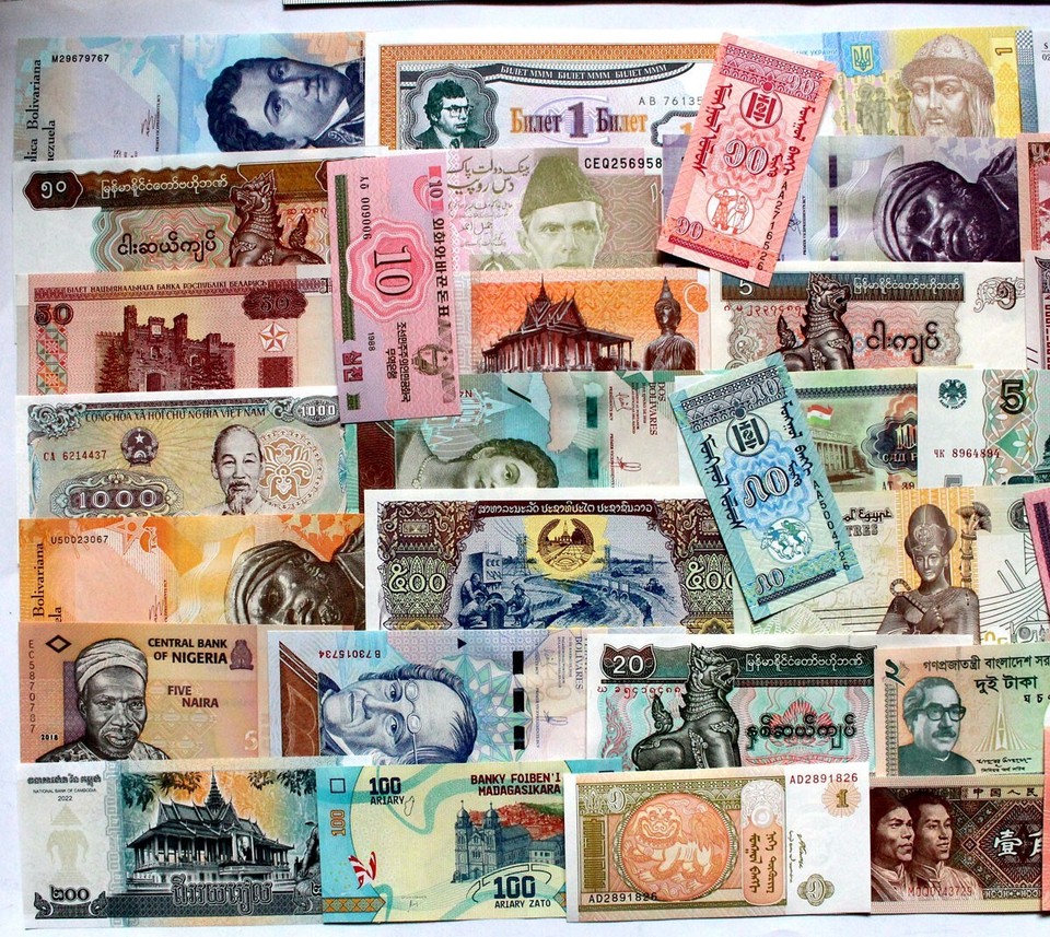 50 Pcs Different World Banknotes Paper Money Foreign Currency ...