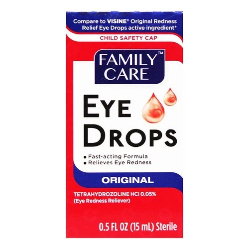 Family Care Original Eye Drops, 0.5fl oz. (15ml) Sterile, Moisturizing ...