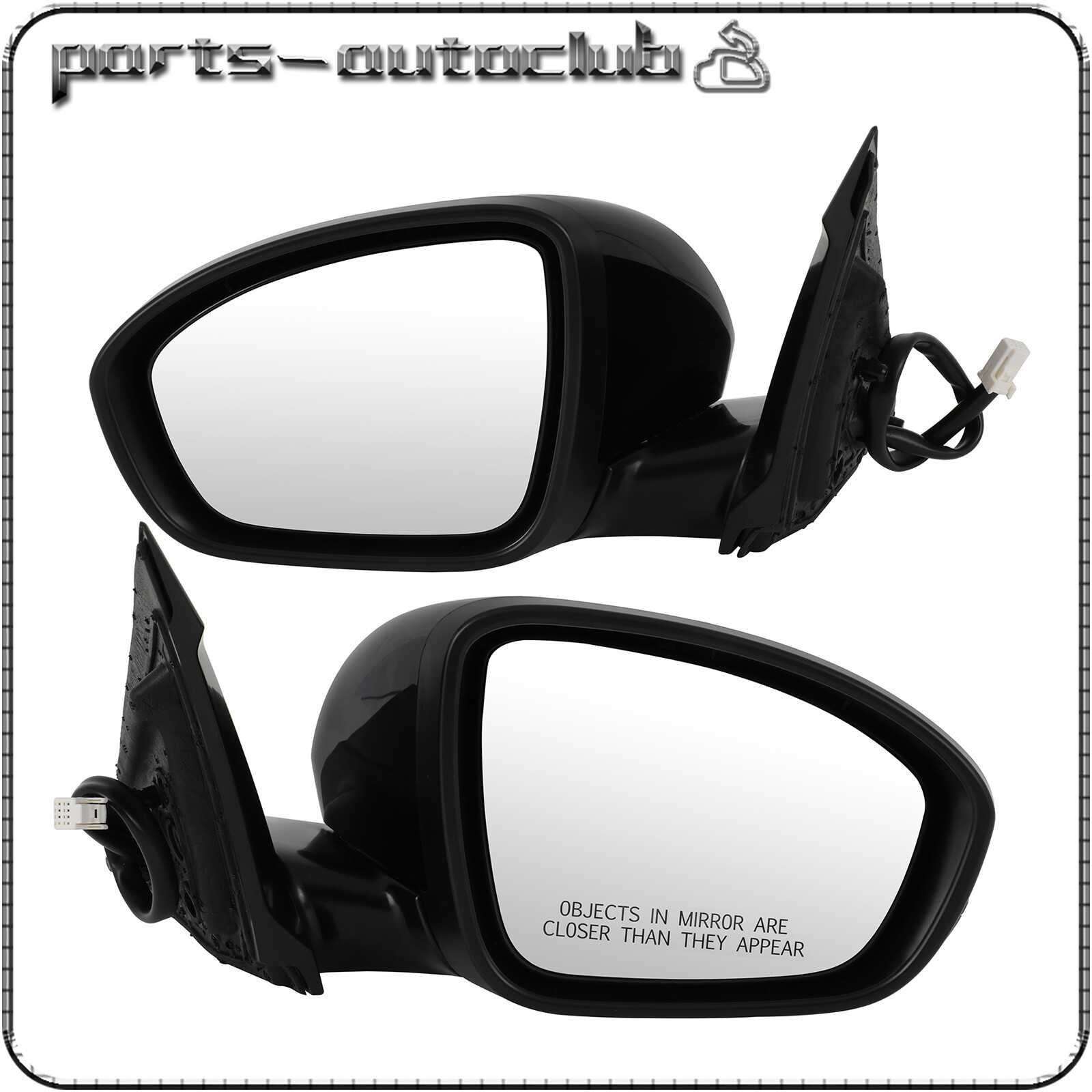 Exterior Side View Mirror Set Power Heated w/Signal For 19 Nissan ...