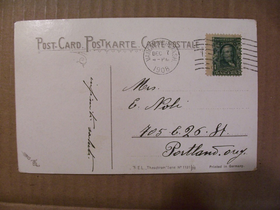 VINTAGE POSTCARD 1908 WOMAN DANCER ON STAGE ERROR CUT STAMP | eBay