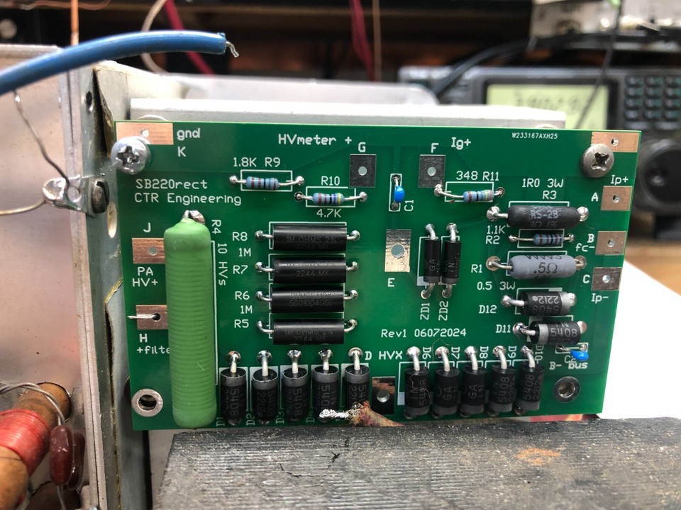 Heathkit SB220 SB221 Rectifier Meter Board with protection and glitch ...