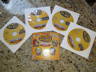 Scholastic Brain Play Preschool 1St Grade 3Rd Edition CDs only no book ...