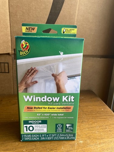 Duck Indoor Rolled Window Insulation Kit - Pack of 10 (287406) Brand ...