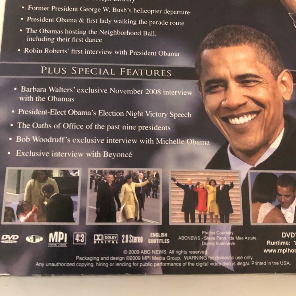 A Moment In History:The Inauguration of Barack Obama NEW! DVD ...