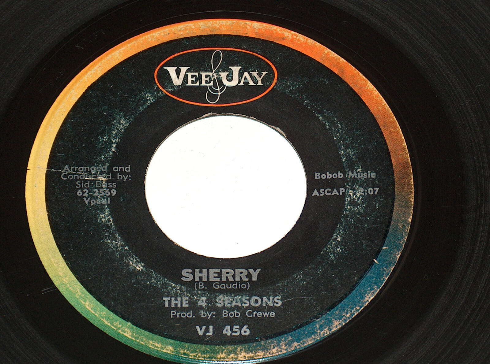 45 RPM 4 Seasons SHERRY, I've Cried Before Vee Jay Pop Rock Vinyl ...