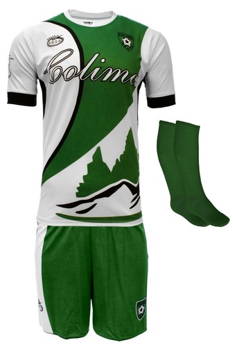 Colima Mexico Uniform Color White/Green Jersey,short,socks and number ...