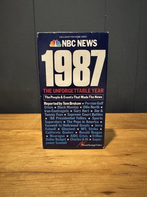 NBC News 1987: The Unforgettable Year VHS – Reported by Tom Brokaw | eBay