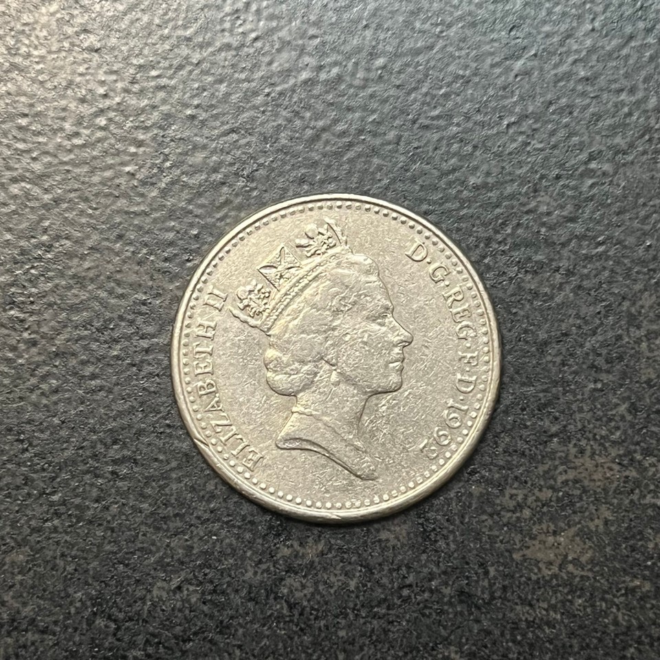 1992 Ten Pence (10p) UK (British) Queen Elizabeth II D•G•REG•FD Rare ...