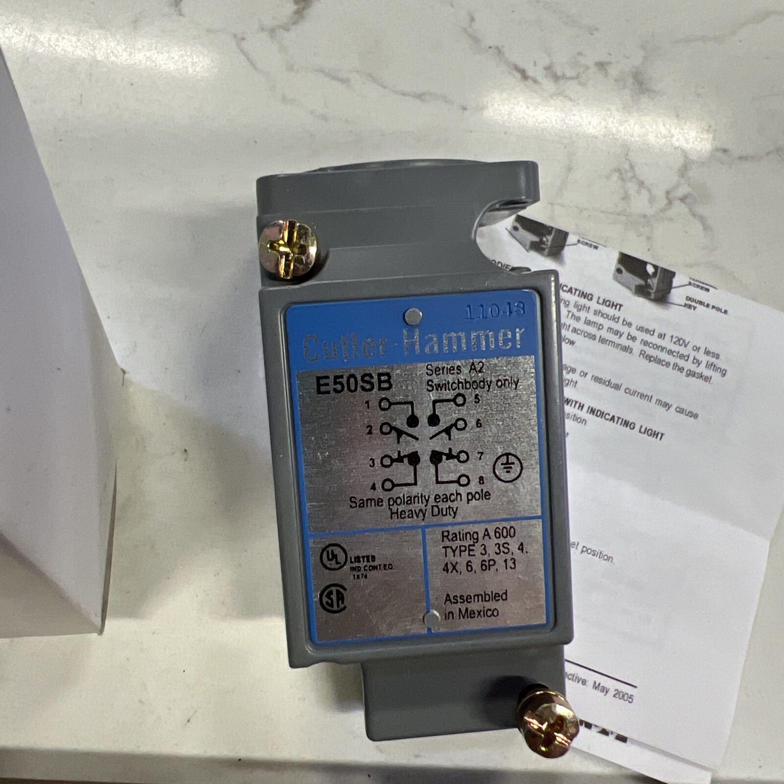 Eaton E50SB Limit Switch (Body Only) for sale online | eBay