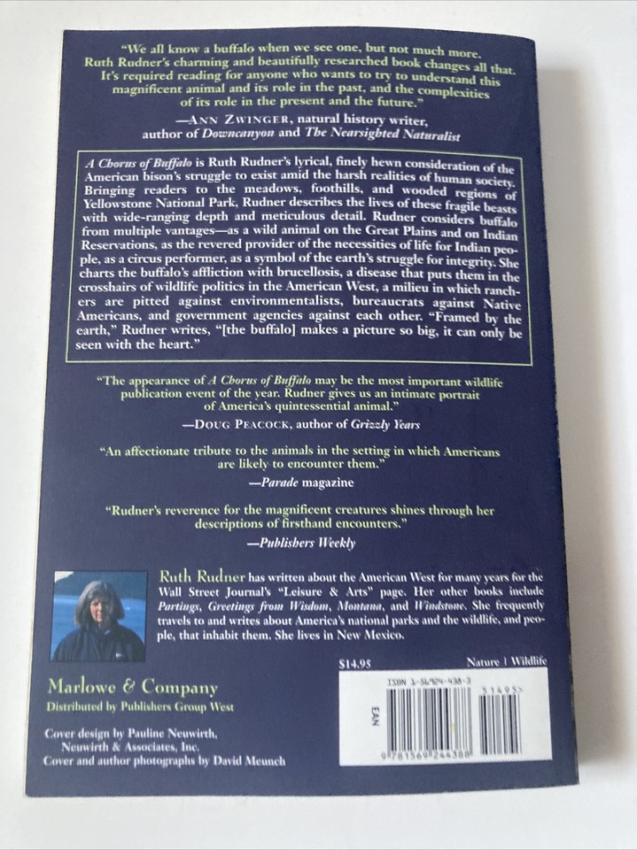 A Chorus of Buffalo : A Personal Portrait of an American Icon by Ruth ...