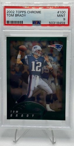2002 Topps Chrome #100 Tom Brady (RC) (PSA 9) | eBay
