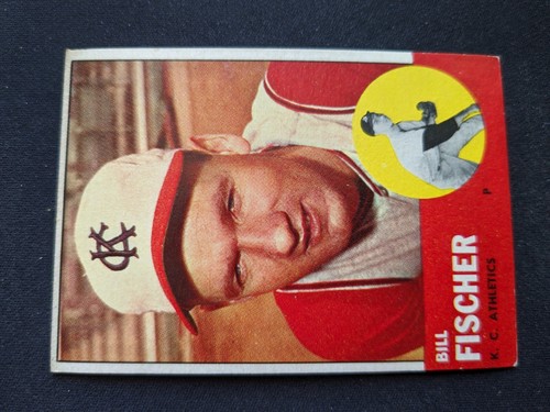 1963 Topps Baseball Card # 301 Bill Fischer - Kansas City Athletics (VG ...