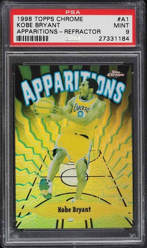 Kobe Bryant 1998 Topps Chrome Apparitions Refractor /100 PSA 9 Mint 🐐📈💥 ...