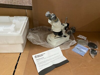 Fisher Scientific 10x-30x Microscope W/ 2 W10x/20 EyePieces New 120v ...