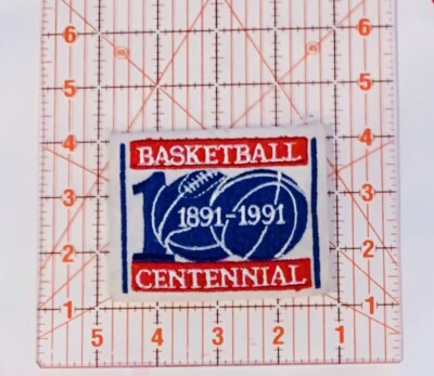 Basketball Centennial Iron On Patch 1891-1991 Basketball 100 Years ...