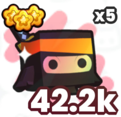 5x Mythical Rainbow Ninja Maskot Pet Sim Simulator 99 PS99 Roblox RB x5 ...
