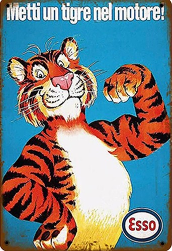 ESSO Garage Rustic Look Vintage Tin Signs Man Cave, Shed & Bar Sign | eBay