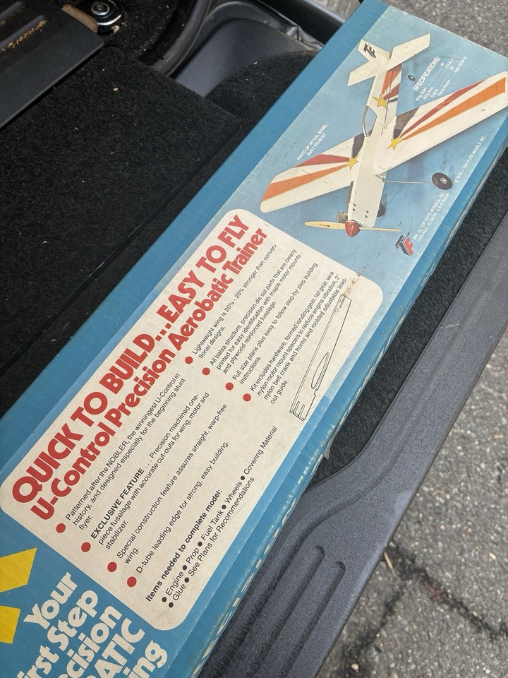 NIB Top Flight Tutor Control Line Stunt Balsa Model Airplane Kit | eBay