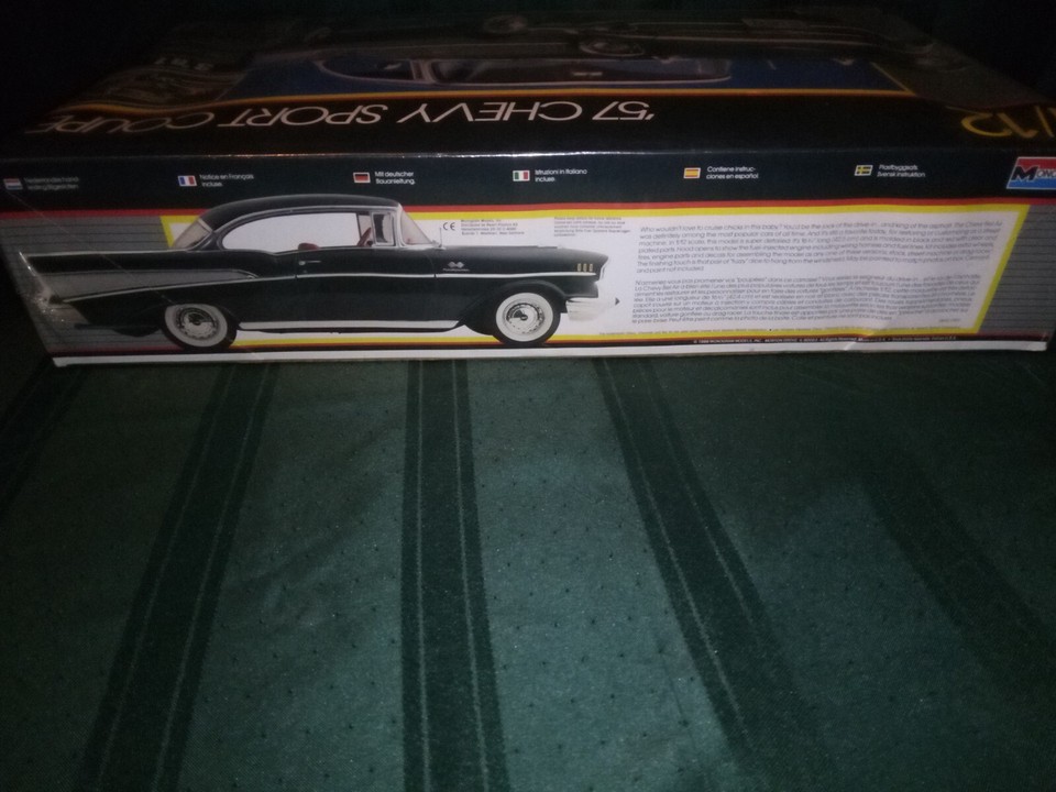 '57 Chevy Sport Coupe Monogram Large 3 in 1 Vintage Model Kit NIB 1:12 ...