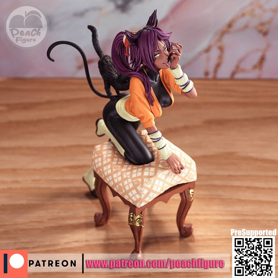 Peach Figure Yoruichi 3d printed resin statue 1/6 scale 12 inch figure ...