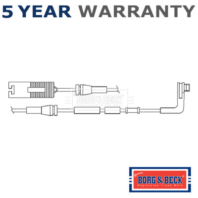 Borg & Beck Front Brake Pad Wear Sensor Fits BMW 1 Series 3 X1 ...