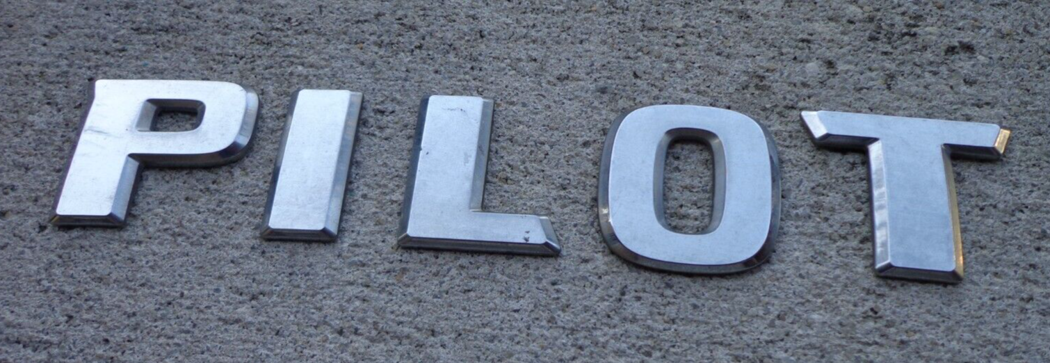 Honda Pilot emblem letters badge decal logo symbol OEM Genuine Original ...