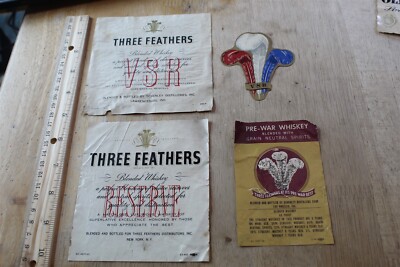 THREE FINGERS BLENDED WHISKEY LABEL - 4 LABELS INV L22 | eBay