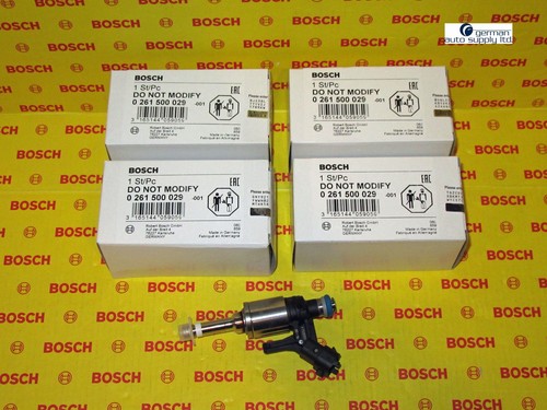 BMW, Mini 4 Piece Fuel Injector Set - BOSCH - 0261500029, 62806 - NEW ...