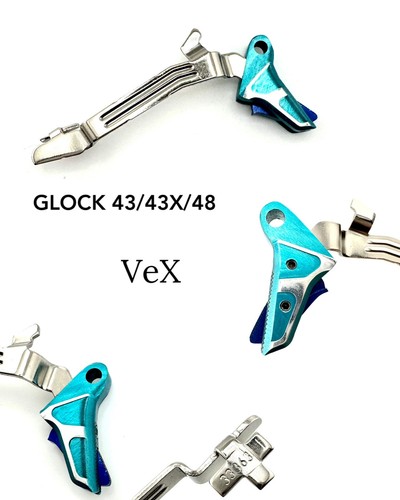 RP FLAT FACE VEX F3 TRIGGER Johnny GL0CK Blue Glock 43/43x/48 Oem ...