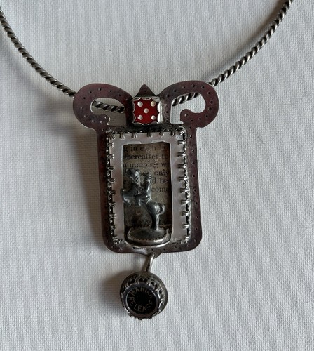 Vintage One Of A Kind Necklace: Monopoly Cowboy, Dice , Signed E ...