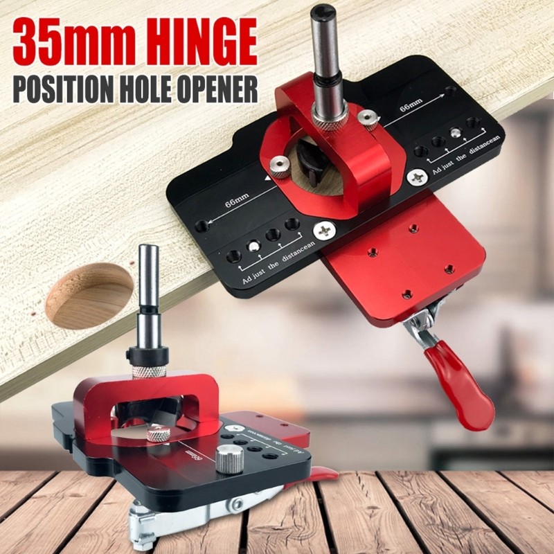 Concealed Door Hinge Jig with Quick Clamps Hinge Hole Drilling Guide ...