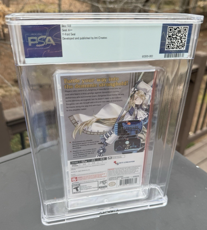 SDCC Exclusive Nintendo Switch Bloodstained Curse of the Moon 2 WATA ...