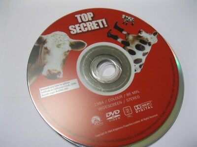 TOP SECRET - VAL KILMER - Choose English from Audio - LIKE NEW - DISC ...
