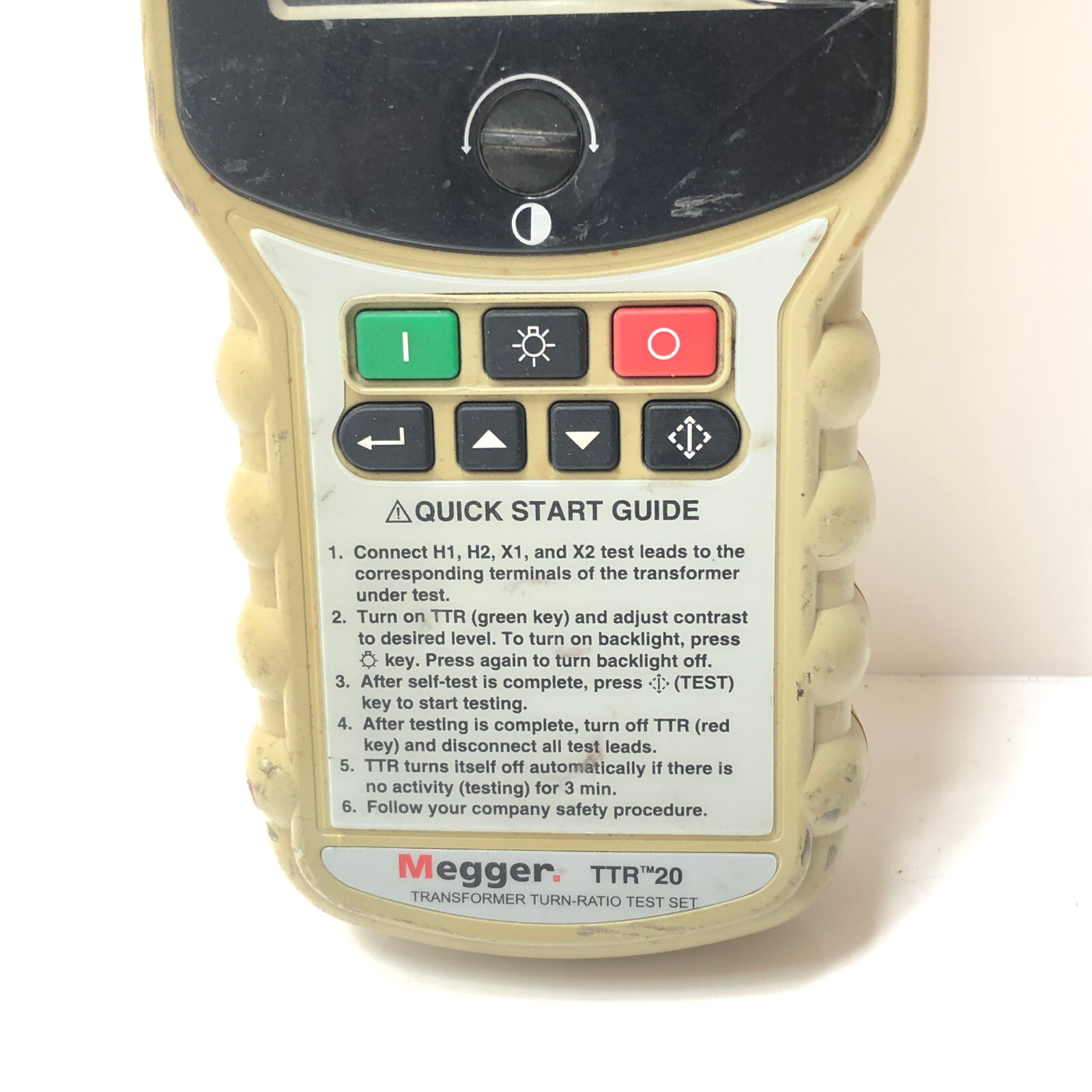 Megger TTR20 Single & Three-Phase Transformer Turns Ratio Test Meter ...