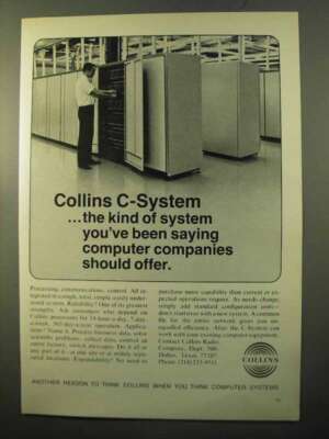 1970 Collins C-System Computer Ad - Should Offer | eBay